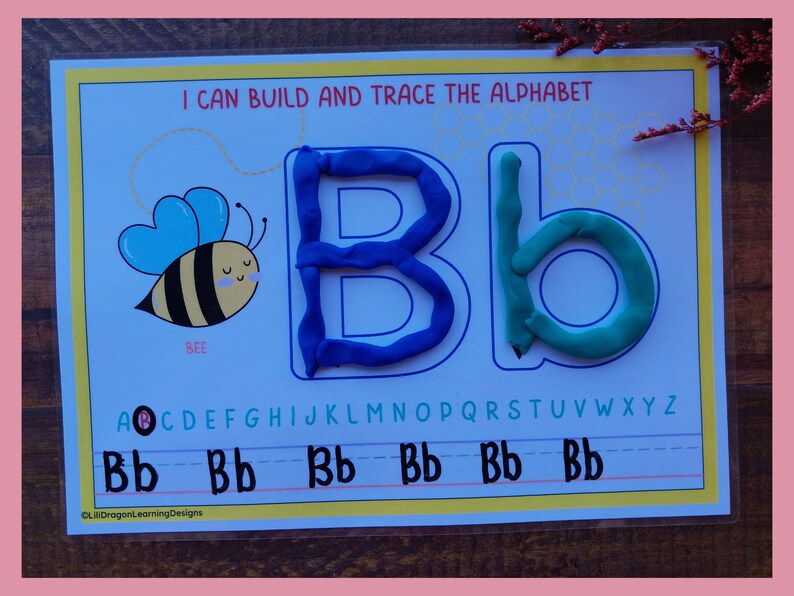 Alphabet Play Dough and Tracing Mats | Printable Play Dough Activity ...