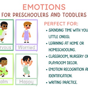 Printable Emotions Flashcards, Emotion and Feelings Flash Cards ...