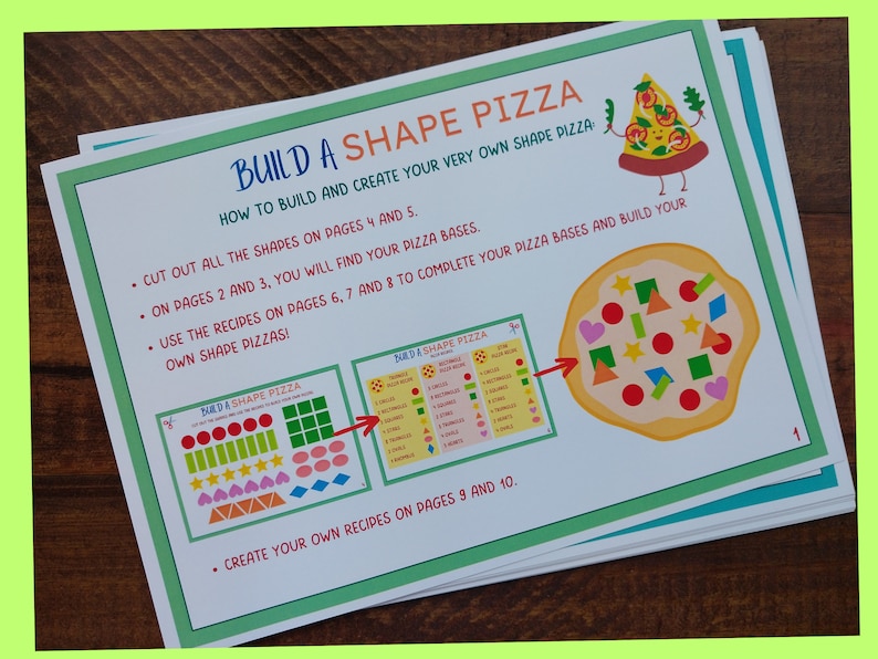 Build A Pizza With Shapes: A Shapes Activity for Toddlers and ...