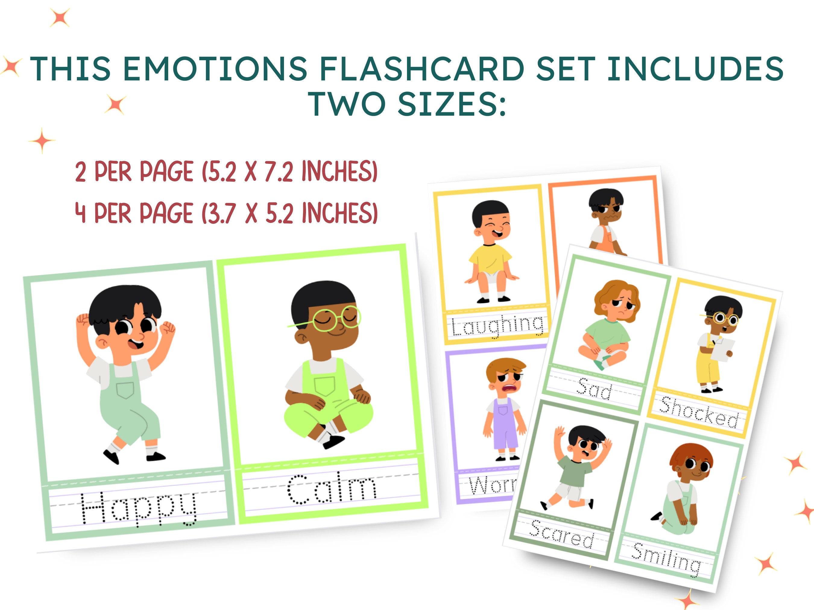 Printable Emotions Flashcards, Emotion and Feelings Flash Cards ...