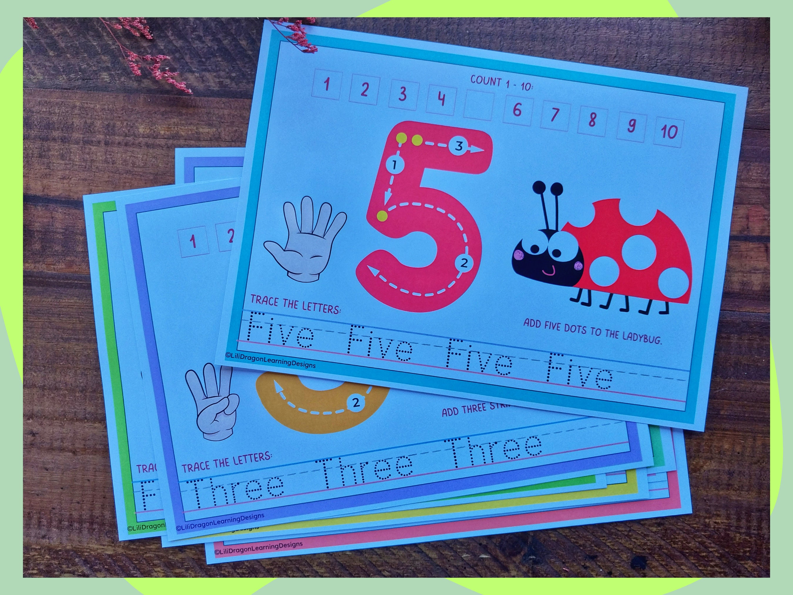 Numbers Play Dough Mats Preschool Printables Letter Tracing - Etsy