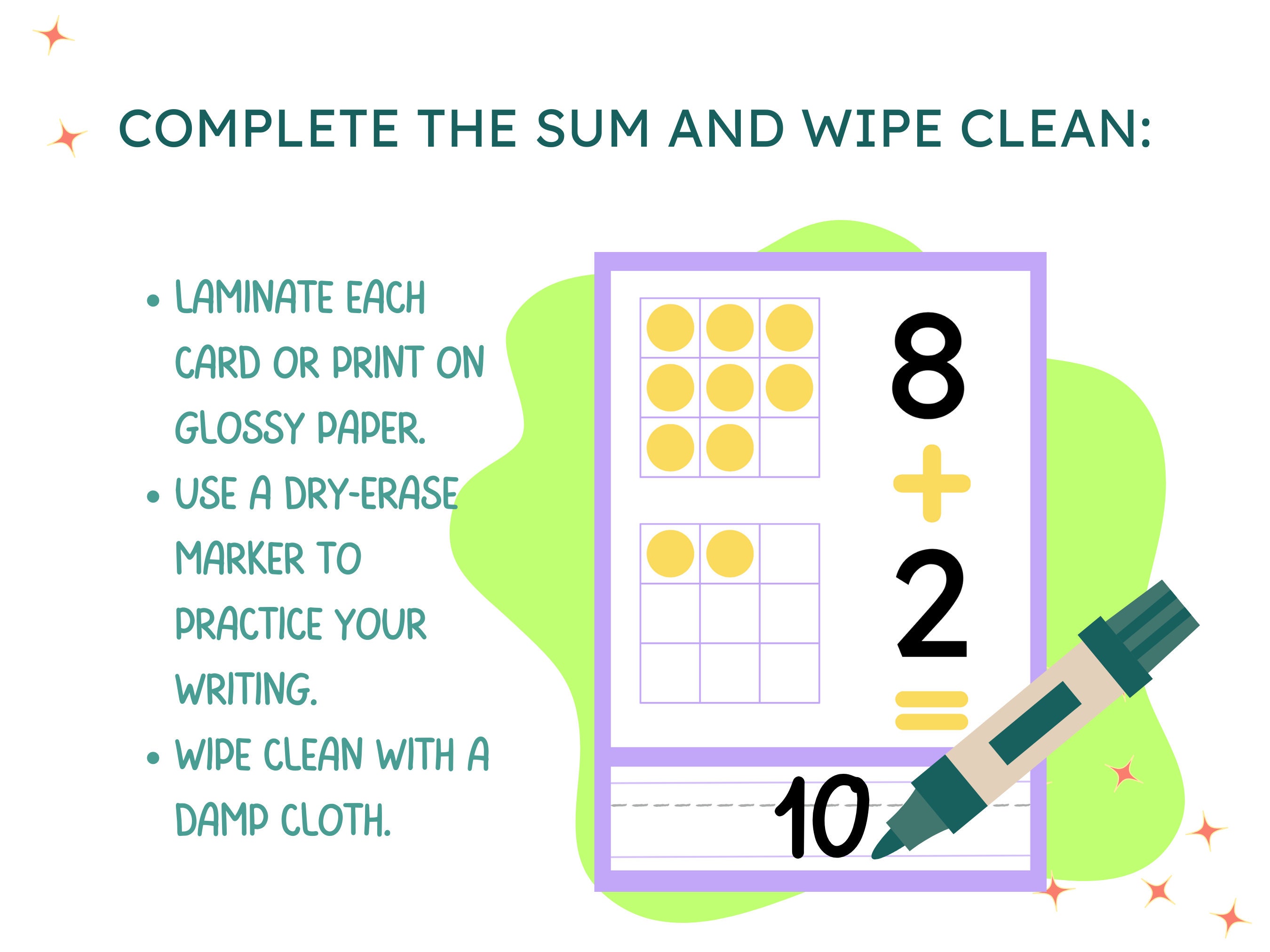 Printable Addition Flash Cards | Math Facts Flashcards | Guided Sums ...