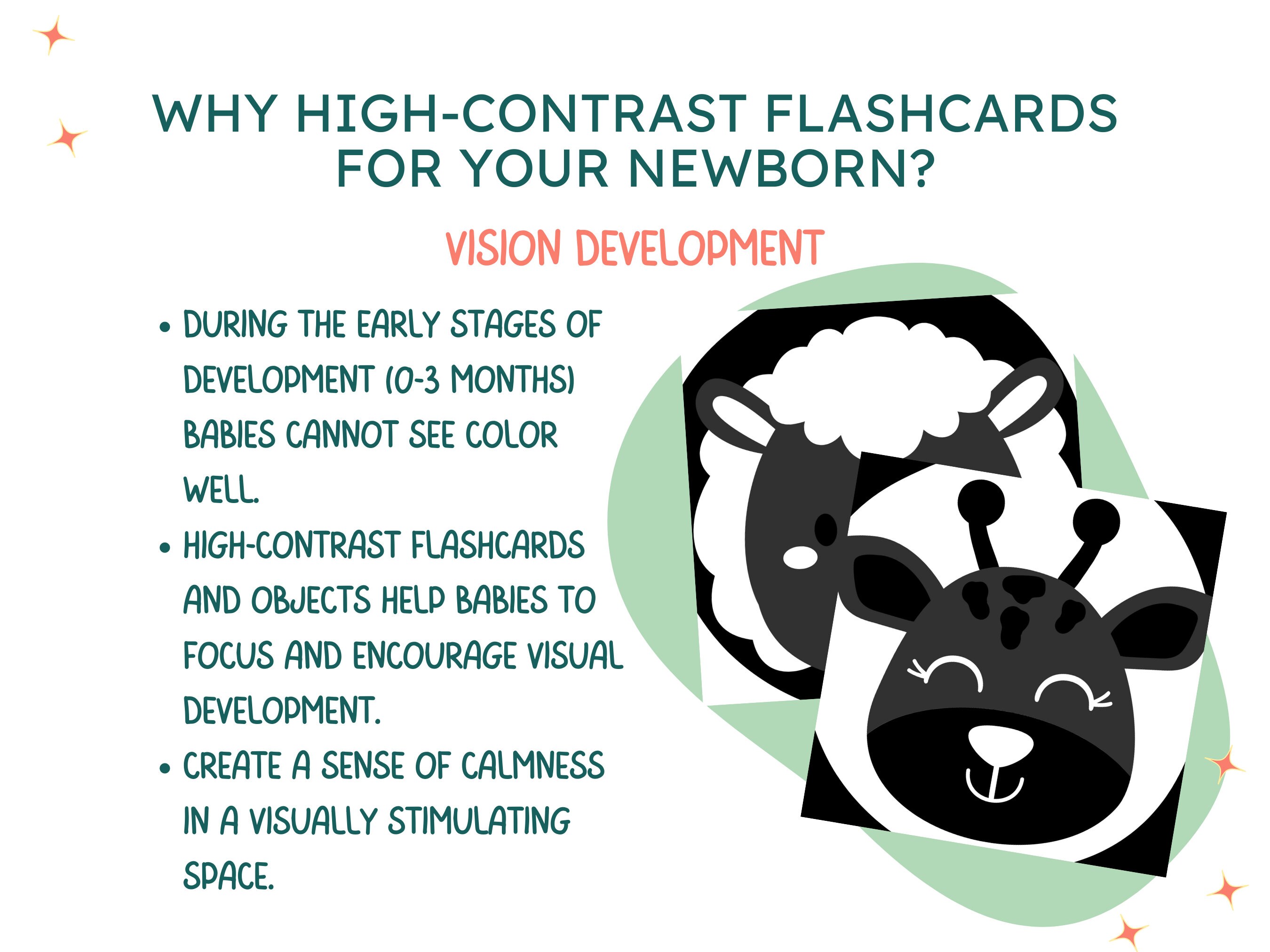 Printable High Contrast Baby Cards, Flashcards for Newborn Babies ...