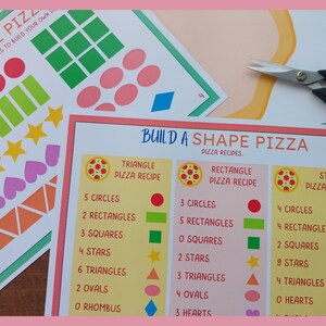 Build A Pizza With Shapes: A Shapes Activity for Toddlers and ...