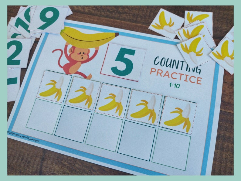 Printable Counting Worksheet for Toddlers and Preschoolers - Etsy