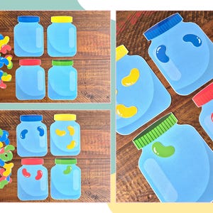 Jelly Bean Color Sorting Activity: Preschool Printable (PDF Download ...