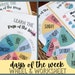 Days of the Week Wheel Printable for Preschool & Homeschool, Monday ...