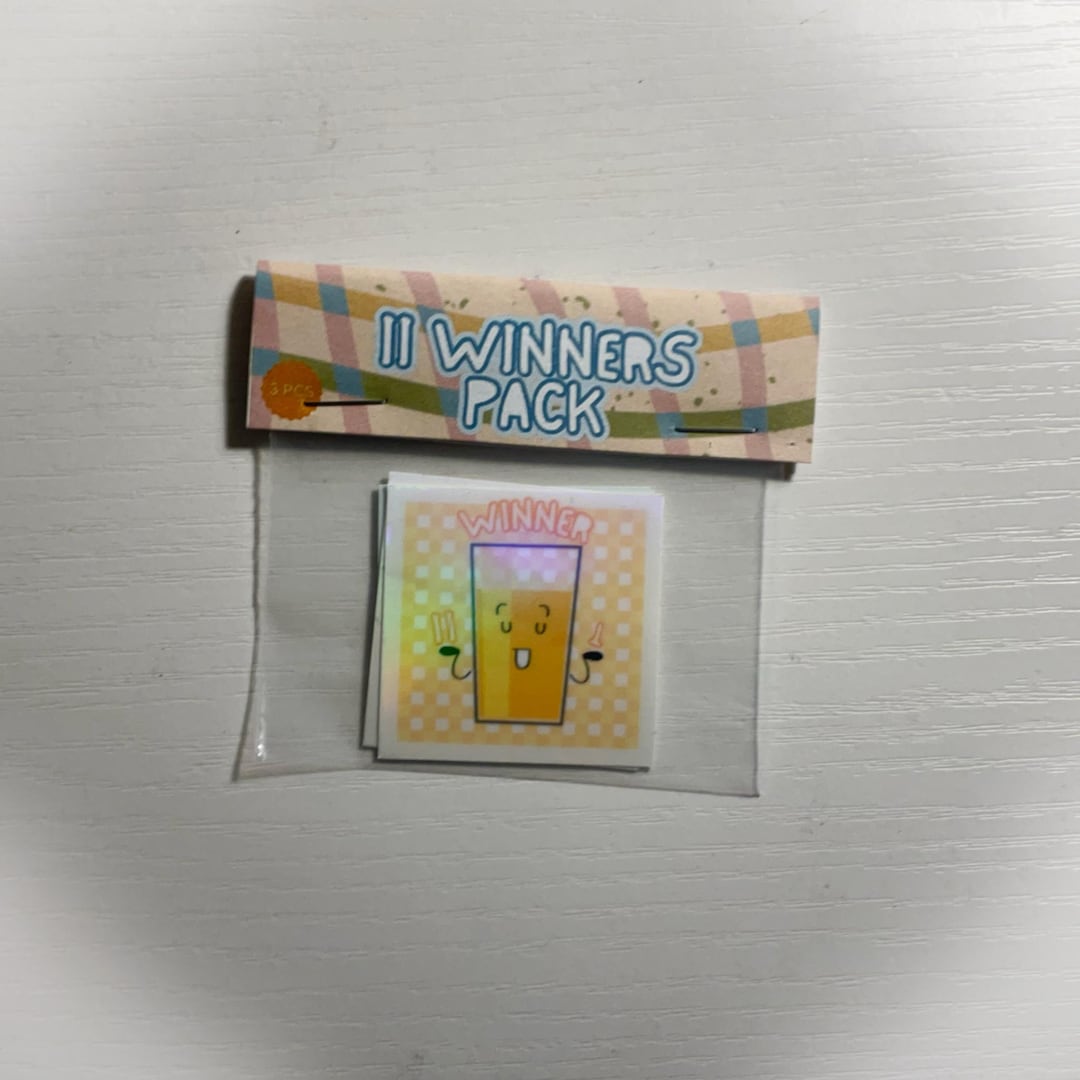 II Winners Sticker Pack - Etsy