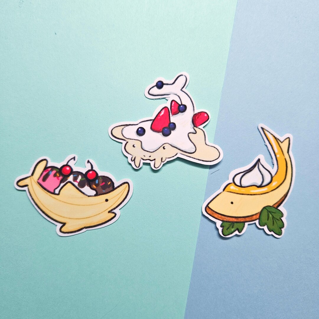 Sweet Sharks Vinyl Stickers, Cute and Funny Shark Decal, Water Bottle ...