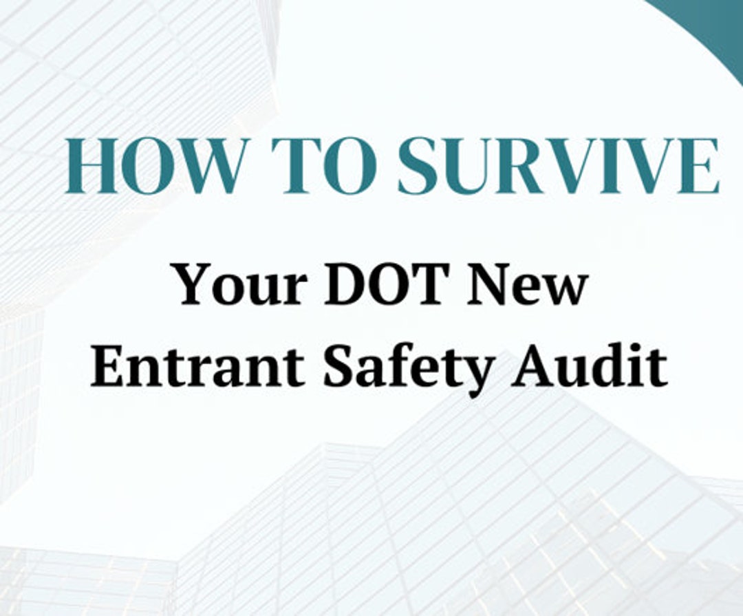 How to Survive Your DOT New Entrant Safety Audit E-book - Etsy