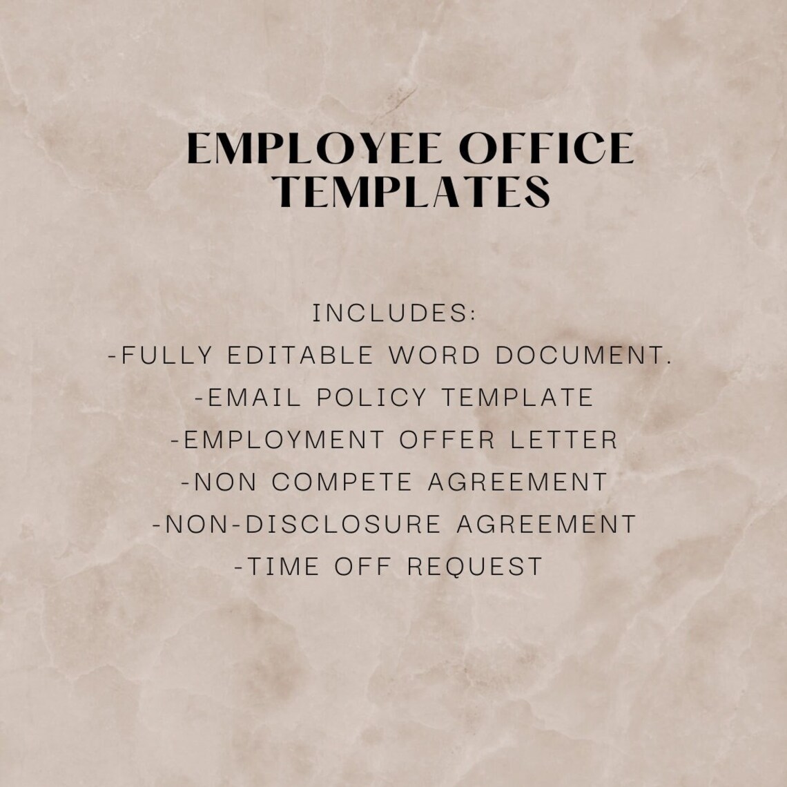 Employee Policy Templates. Office Policy Templates - Etsy