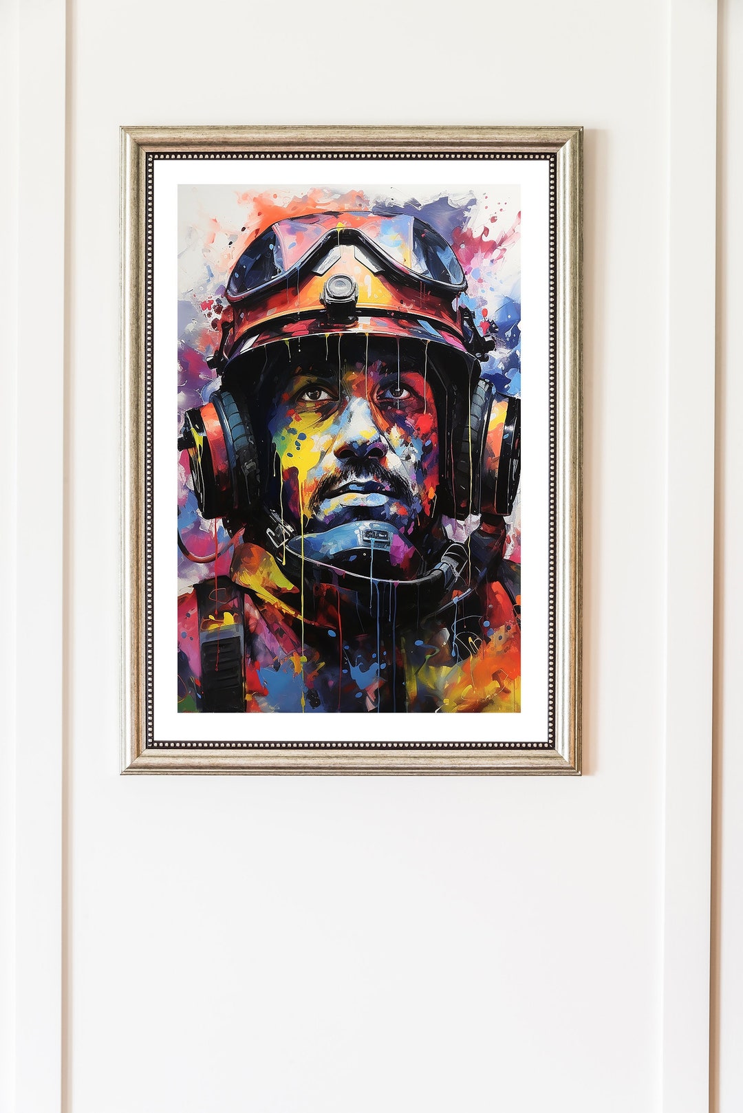 Firefighter Poster, Printable Firefighter Wall Art, Gift for ...