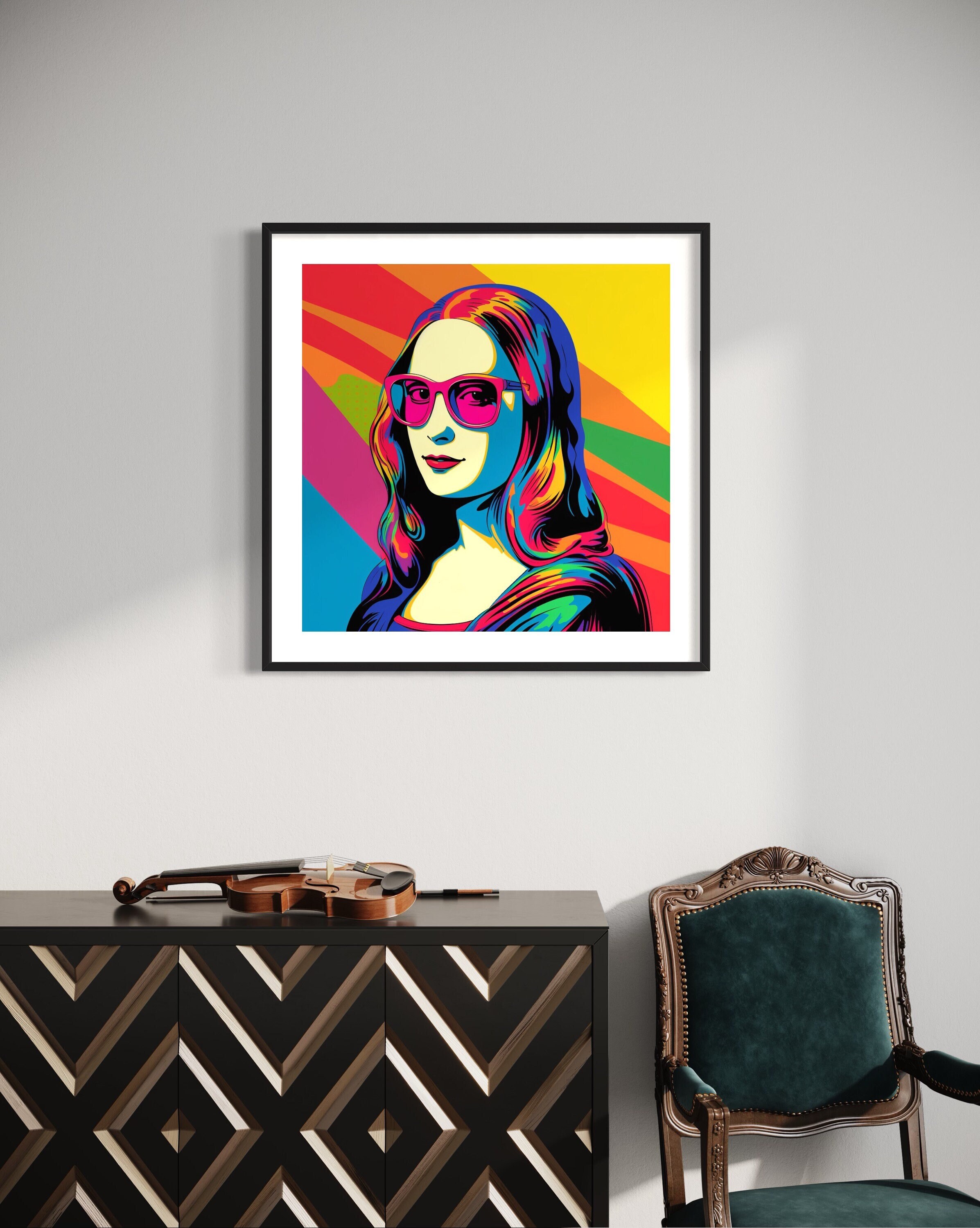 Pop Art Mona Lisa Poster: Contemporary Art Decoration for Modern ...