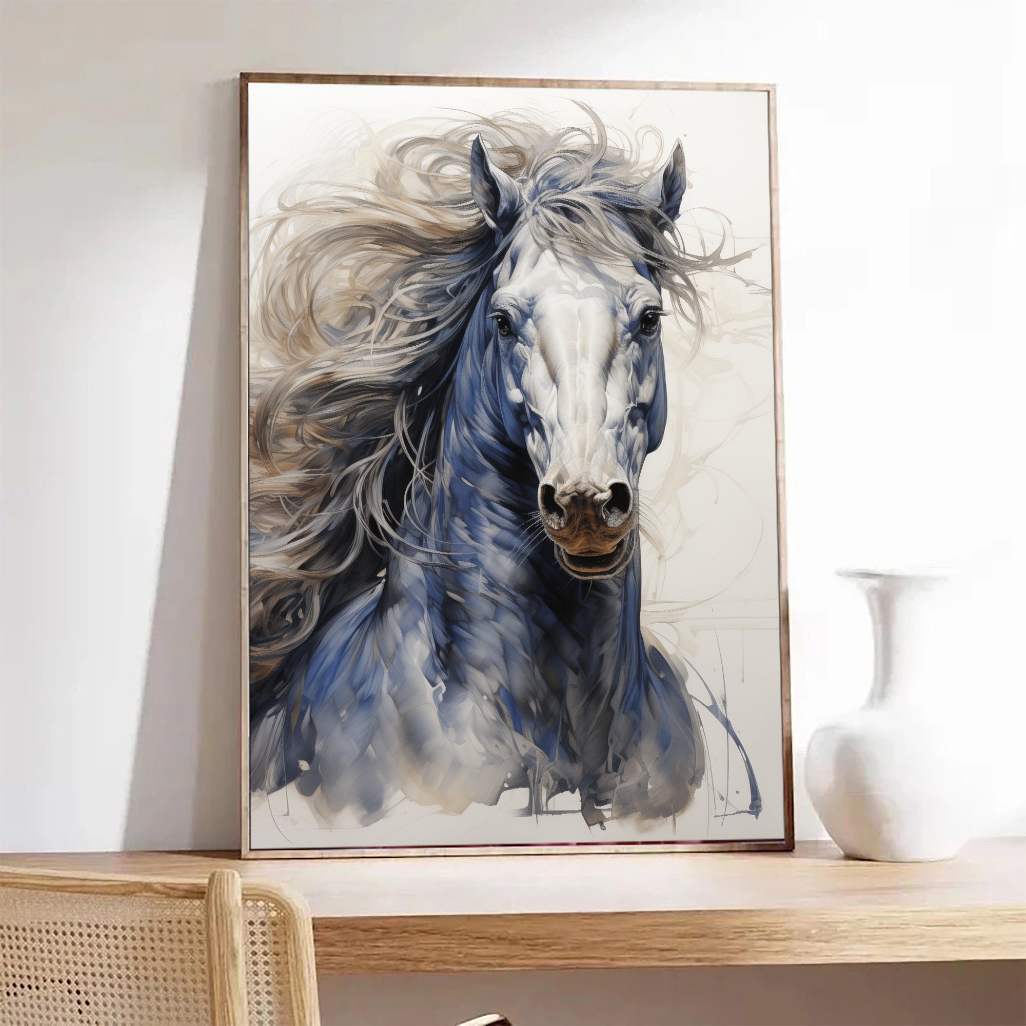 Horse Poster for Printing: Wall Art for Horse Lovers - Rustic Living ...