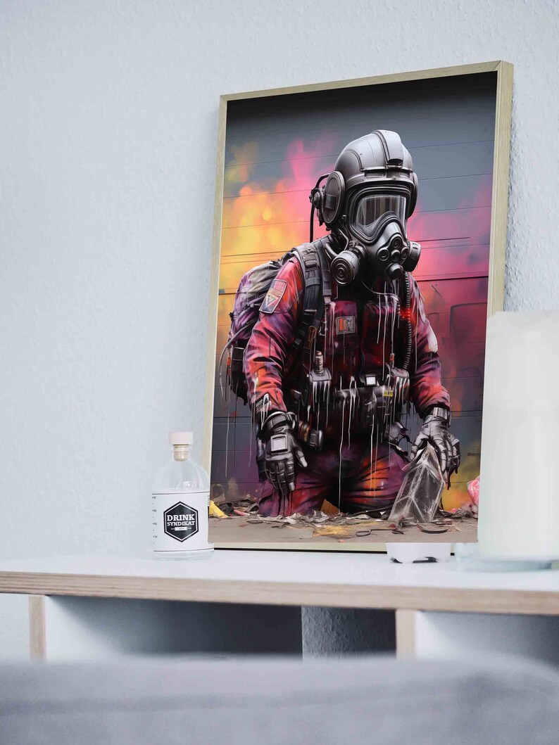 Firefighter Poster Firefighter Gift Wall Art Decor in - Etsy