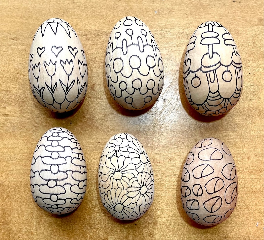 Easter Egg - Color Your Own Wooden Egg - Etsy