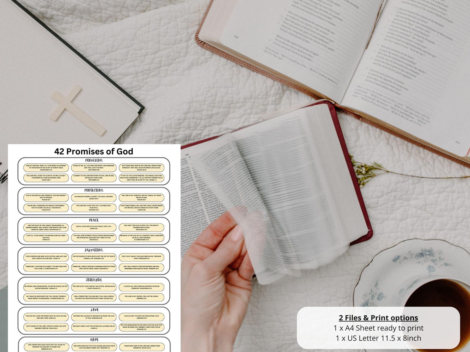 Promises of God Bible Verse Printable Color Bundle - Inspiring ...