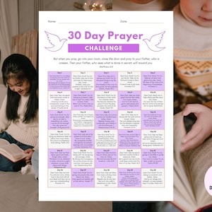 30 Day Prayer Challenge, Printable Prayer, Morning Prayer, Watch the ...