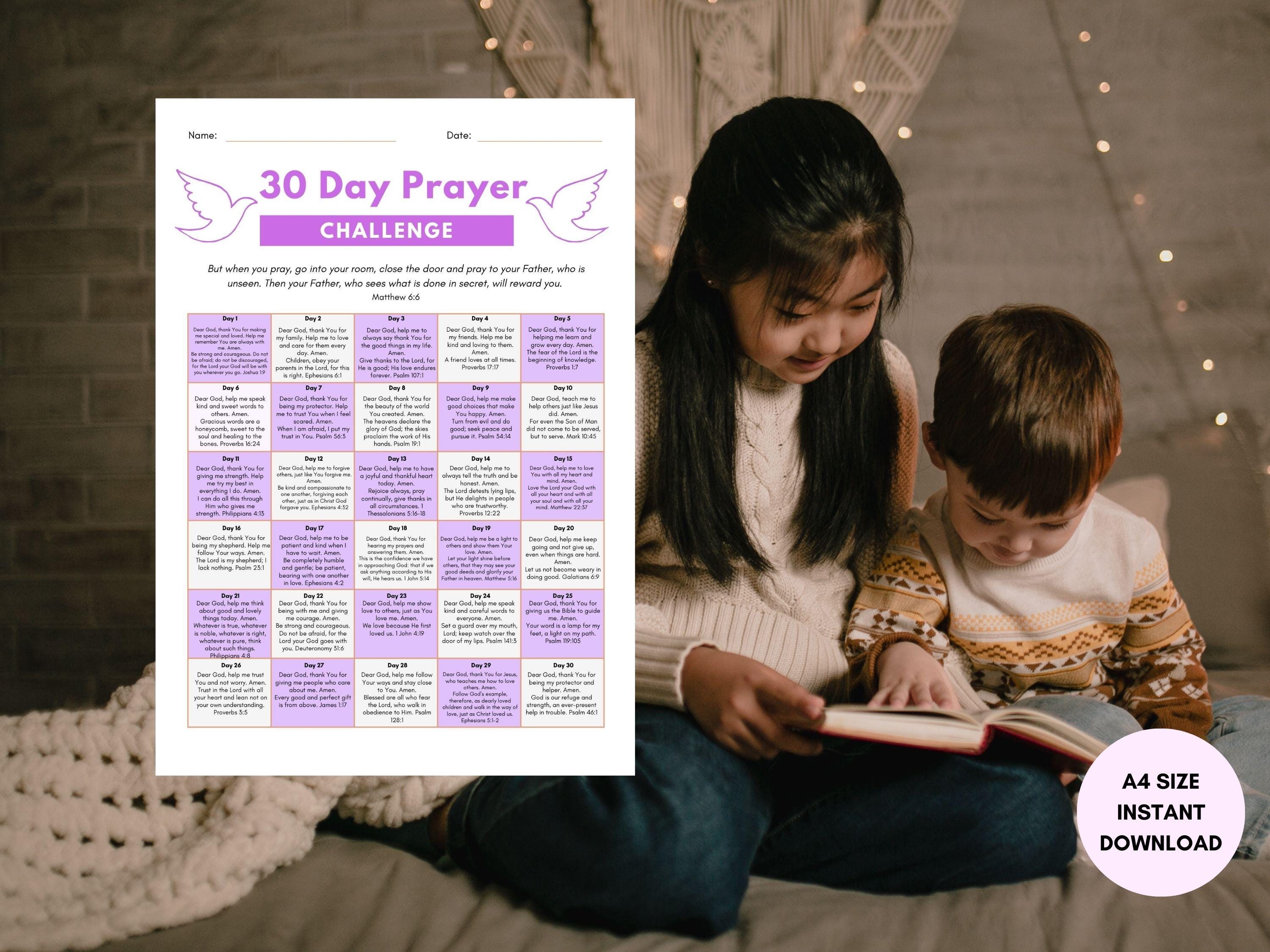 30 Day Prayer Challenge, Printable Prayer, Morning Prayer, Watch the ...