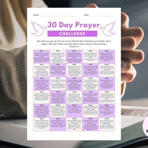 30 Day Prayer Challenge, Printable Prayer, Morning Prayer, Watch the ...