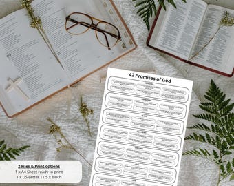 Promises of God Bible Verse Printable Color Bundle - Inspiring Scripture for Bible Journaling ...