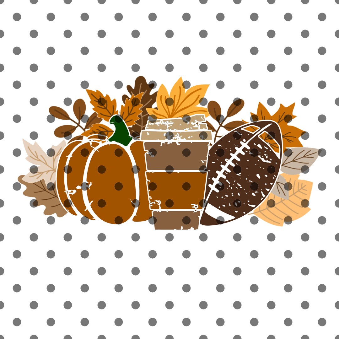 Fall Collage PNG and JPG Digital Download Files With Pumpkin, Football ...