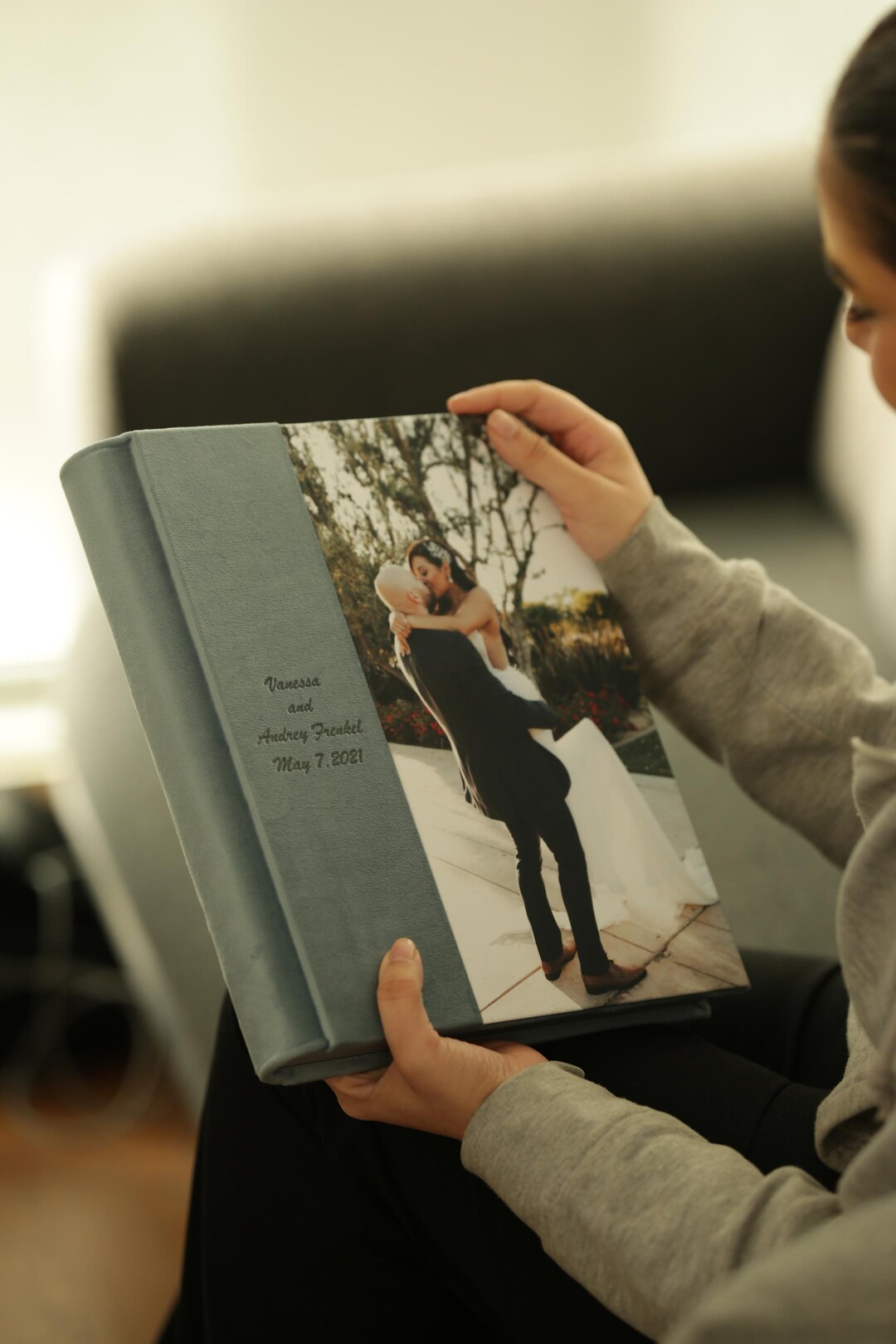 Personalized Panoramic Wedding Photo Album, Custom Cover (12x12 Inch ...