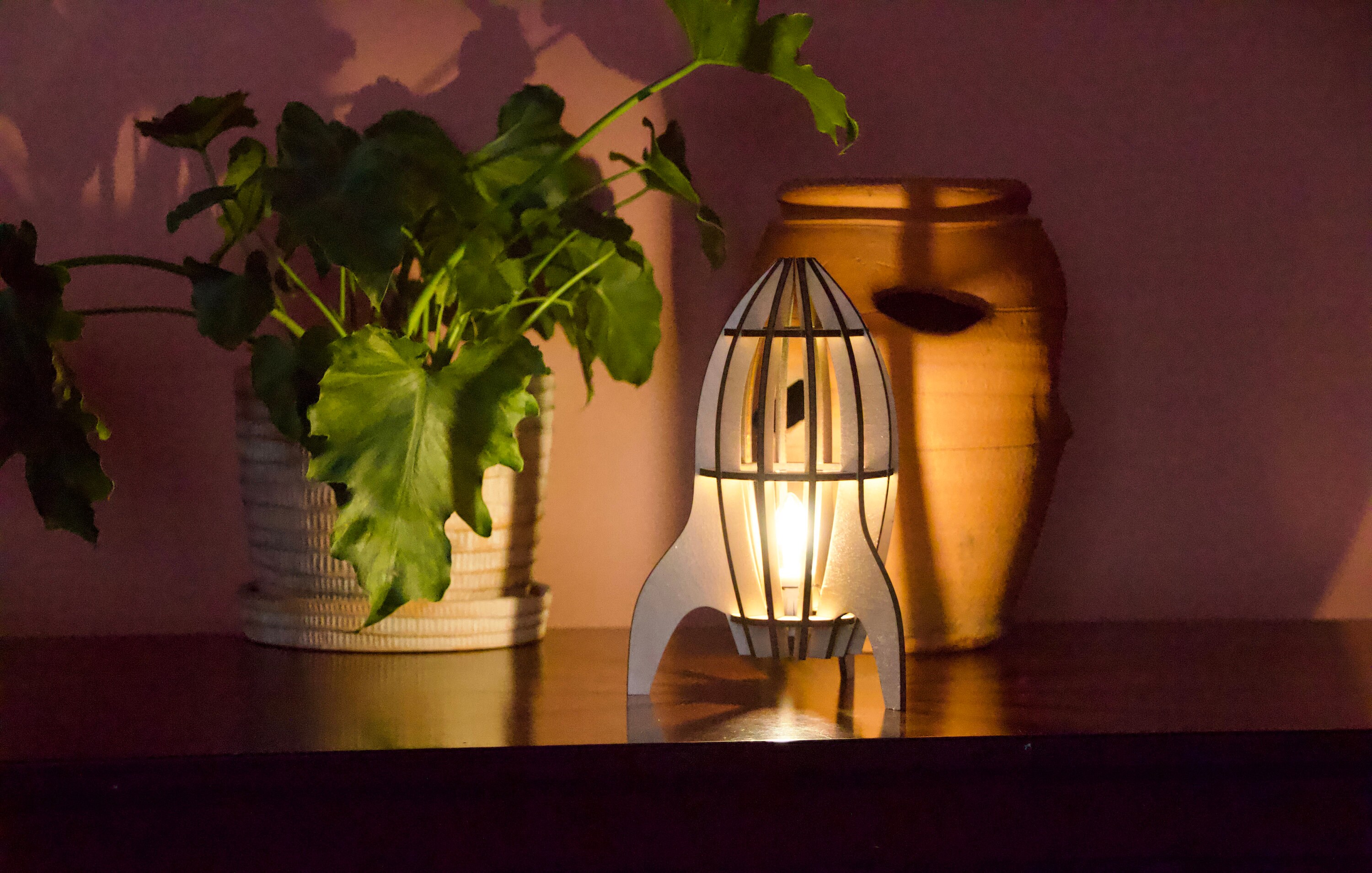 Rocket Lamp Reading Light for Bedside or Table Top Night Light ...