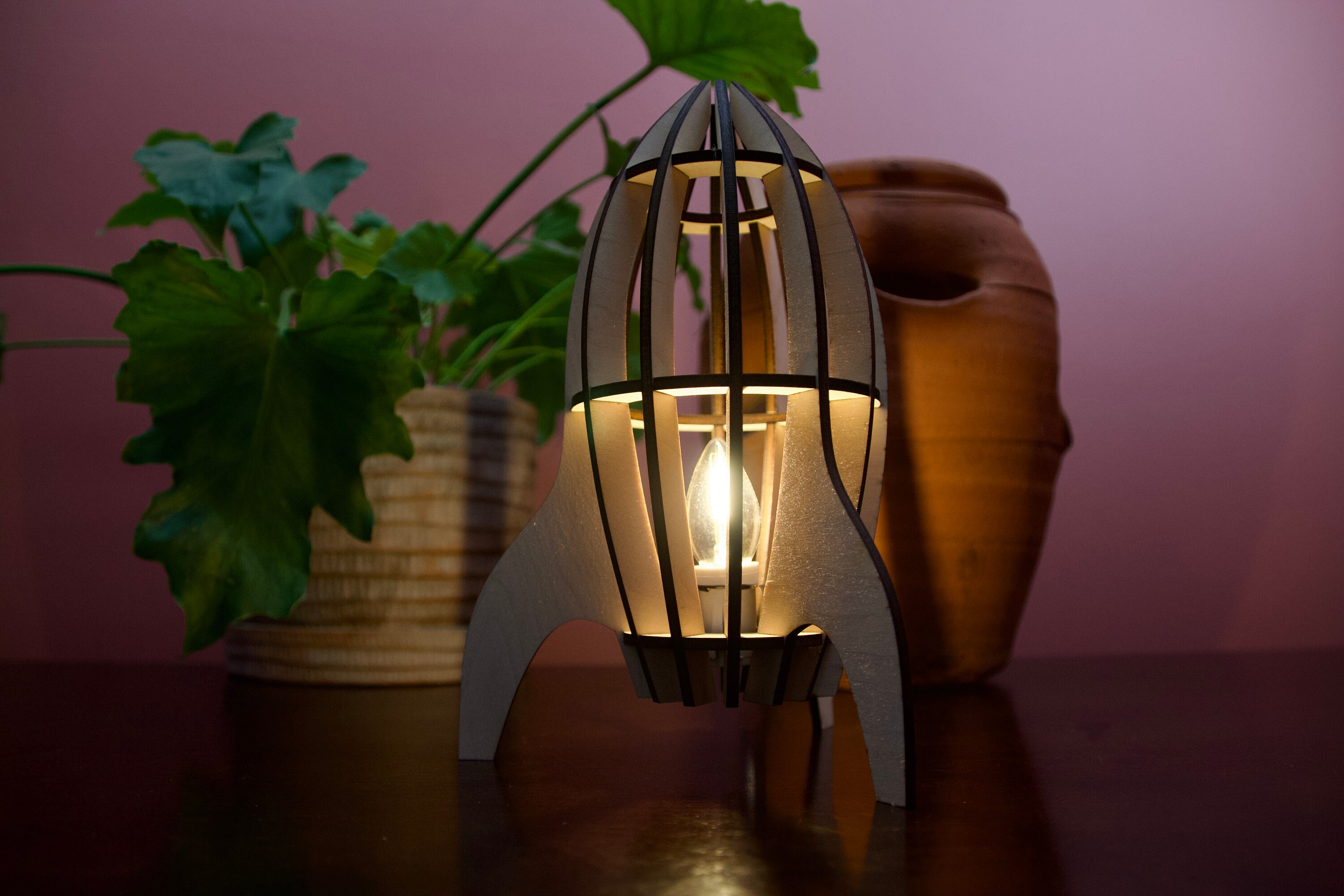 Rocket Lamp Reading Light for Bedside or Table Top Night Light ...