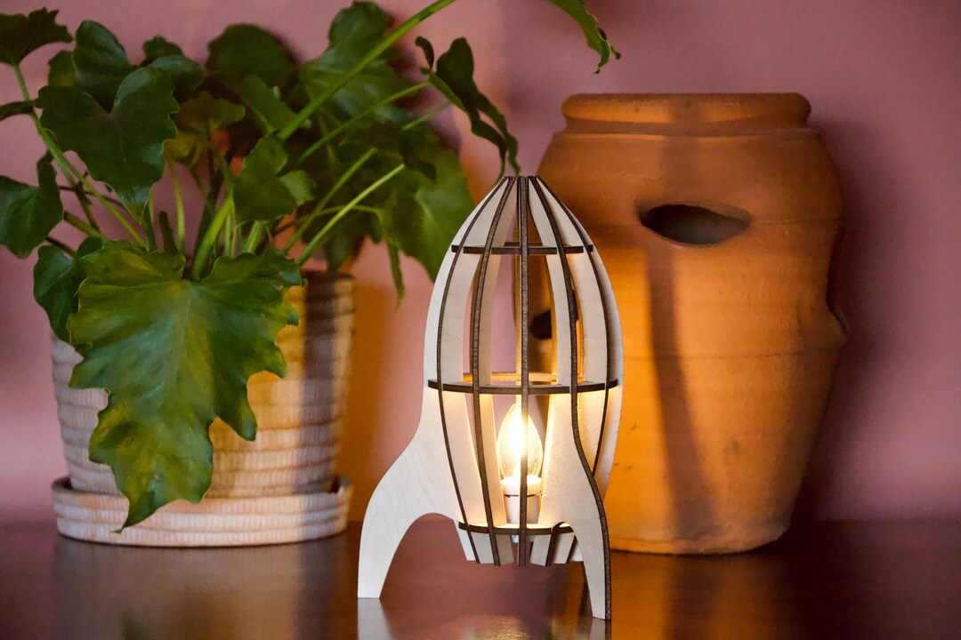Rocket Lamp Reading Light for Bedside or Table Top Night Light ...