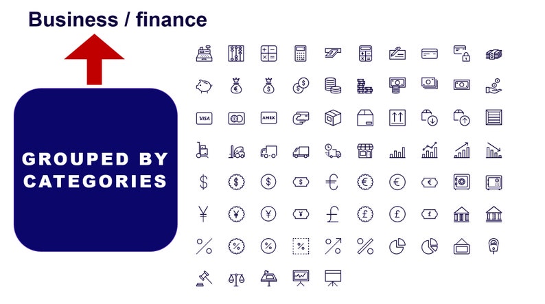 1500 PPT Icons, Icons for PPT, Editable PPT Icons, Icon Set, Icon Suite ...