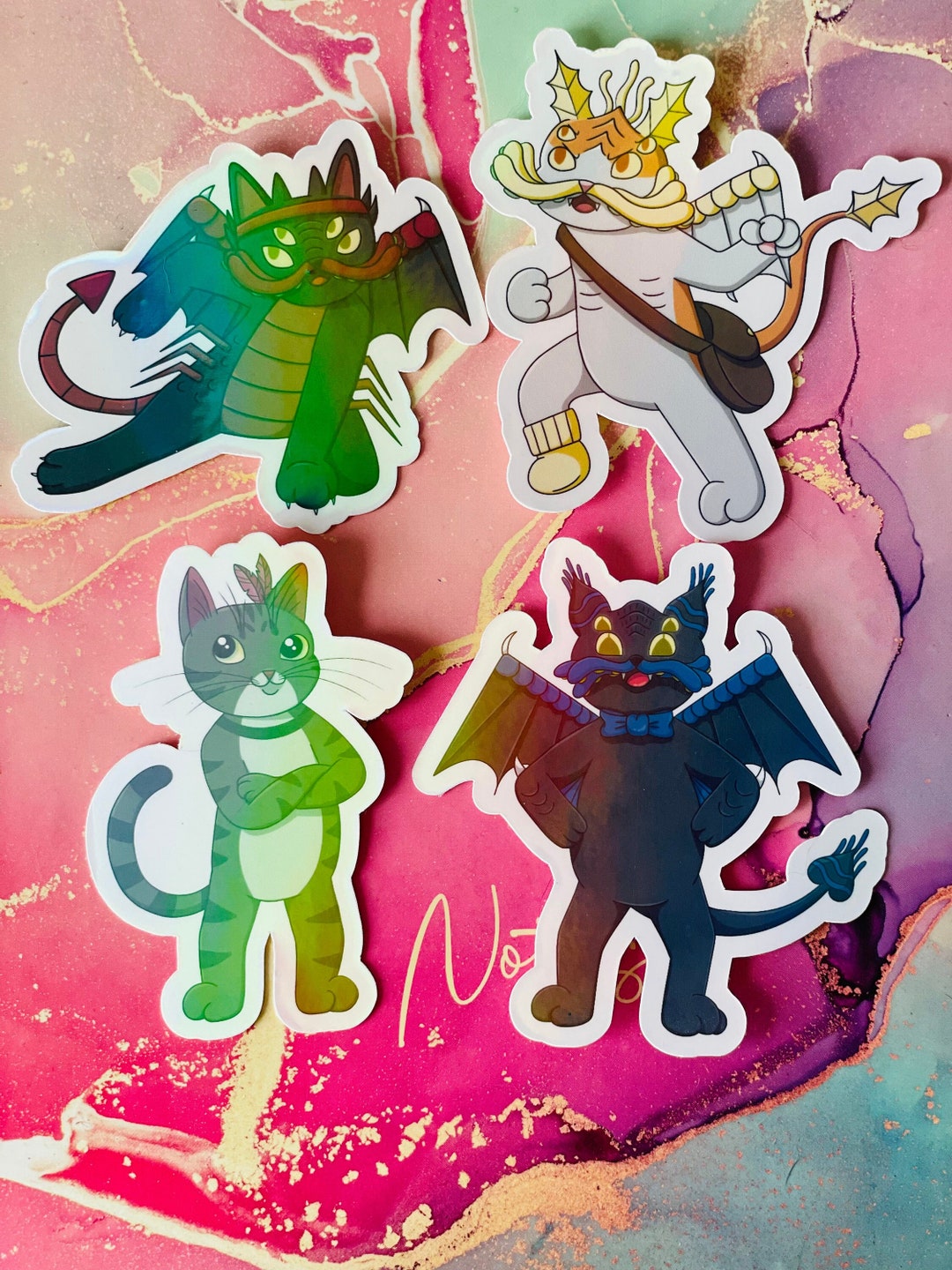 Kitty Command Stickers 4K Comic Tentacles & Tabbies High Quality ...