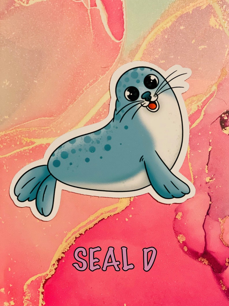 Happy Seals Sticker Sheet | High Quality Stickers | Cute Animal ...