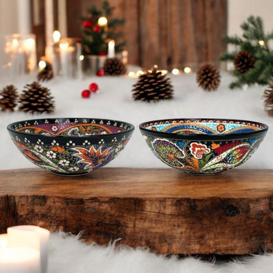 20 Cm Hand Painted Bowl Model, Decorative Bowl Model, Special Embossed ...