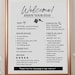 House Rules | Welcome Sign Template | Canva Template | Wifi Info Sheet ...