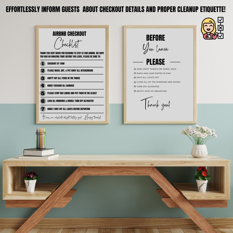 Airbnb Sign Bundle Template, Airbnb Signage, Vacation Rental, Wifi Sign ...