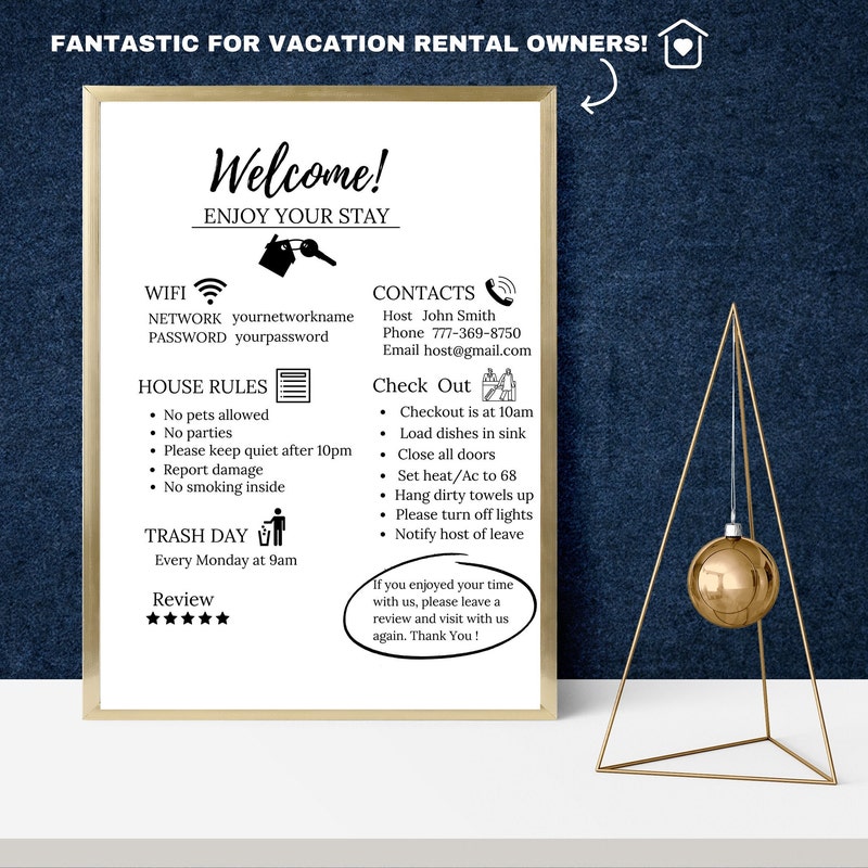 Vrbo Welcome - Etsy