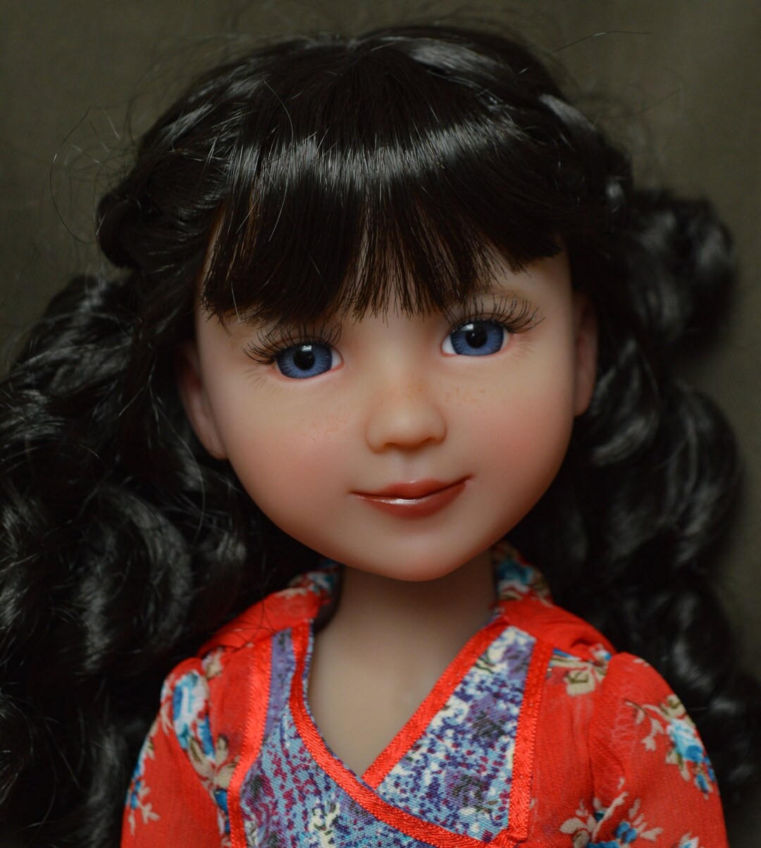 Ruby Red Fashion Friends OOAK Doll Custom Repainted Dianna Effner Mold ...