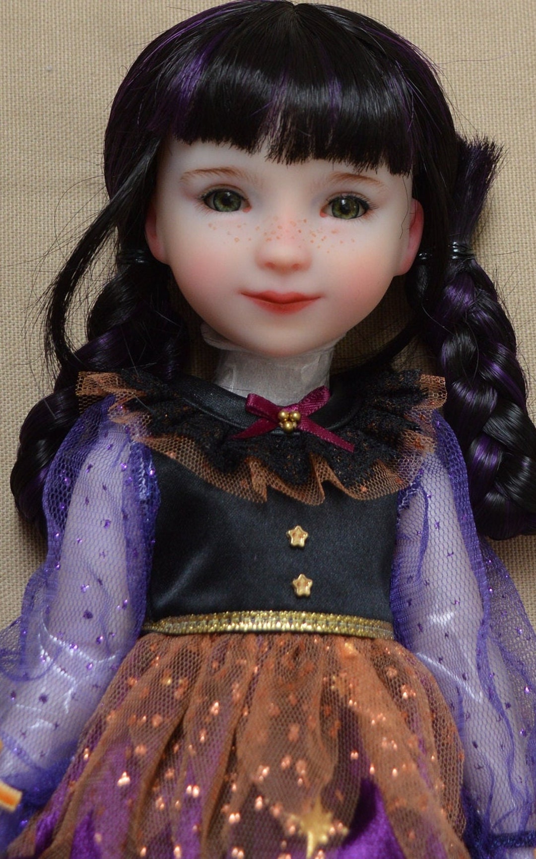 Ruby Red Fashion Friends Siblie OOAK Doll Custom Repainted Mold Dianna ...
