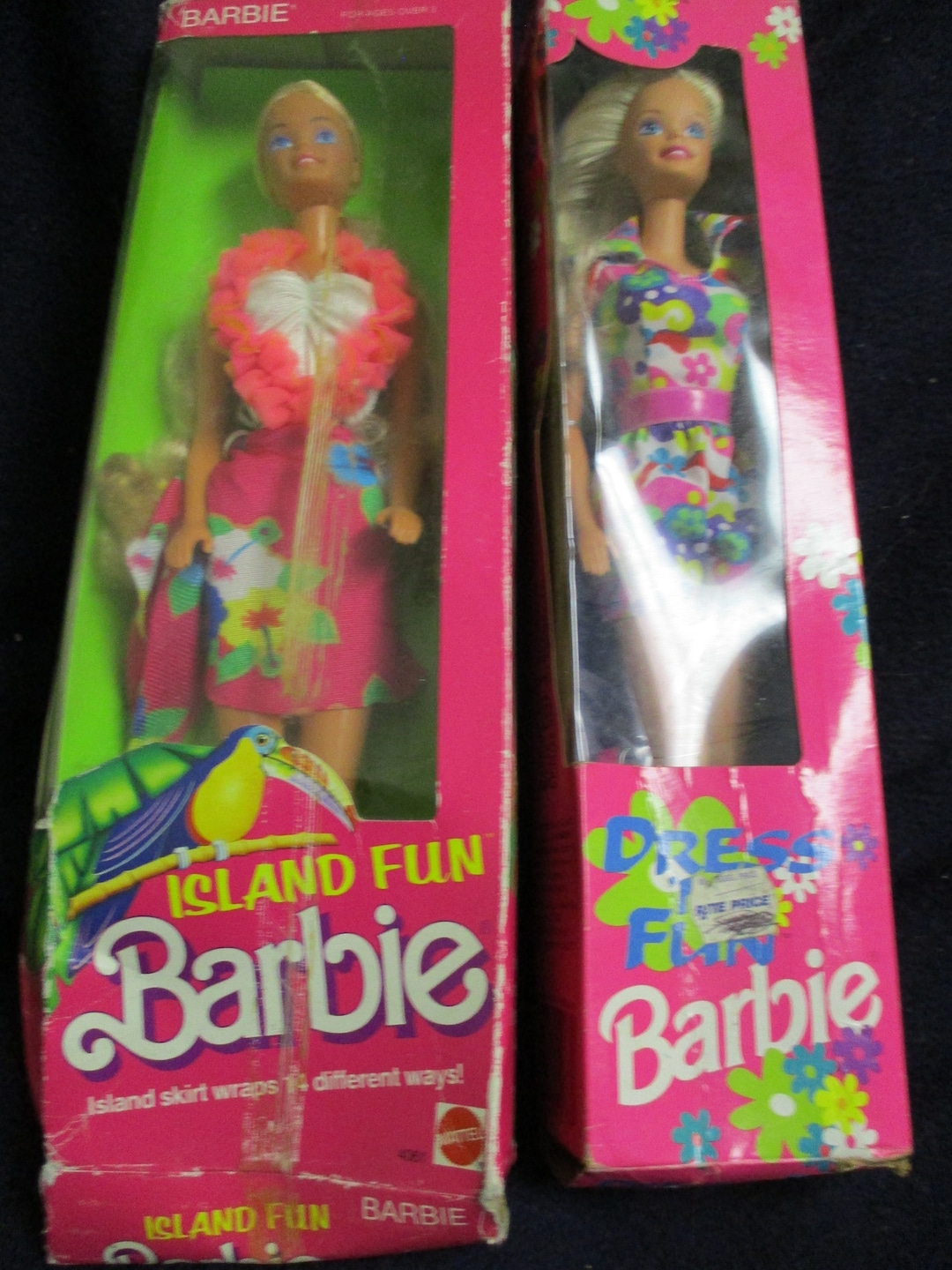 1987 Island Fun Barbie 1993 Dress Fun Barbie Dolls Free P&I US Buyers ...