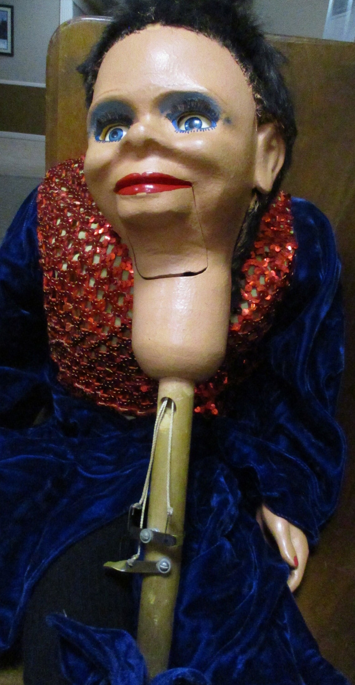 Professional Ventriloquist Dummy Female for Restoration Moving Eyes ...