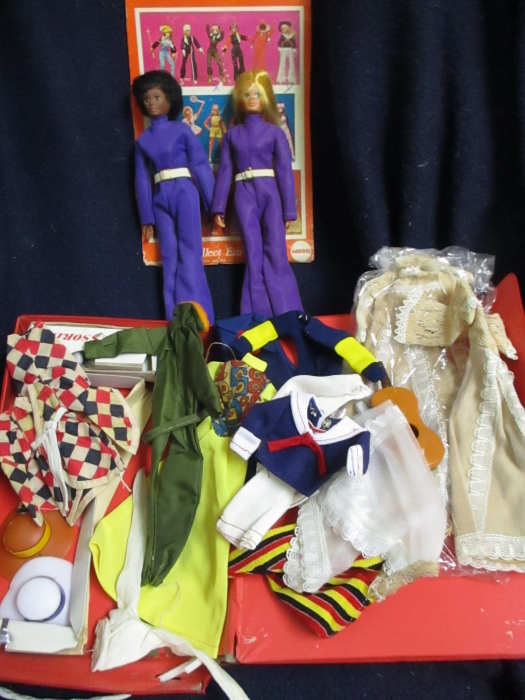 Amazing Mego Dinah-mite Dolls, Case, Clothes, Accessories Free P&I US ...