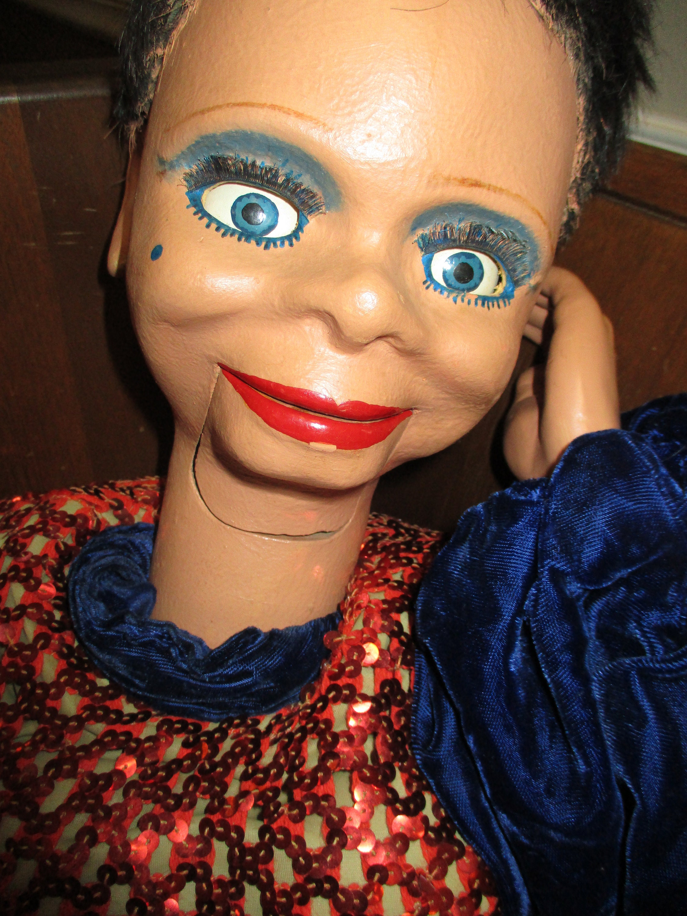 Professional Ventriloquist Dummy Female for Restoration Moving Eyes ...