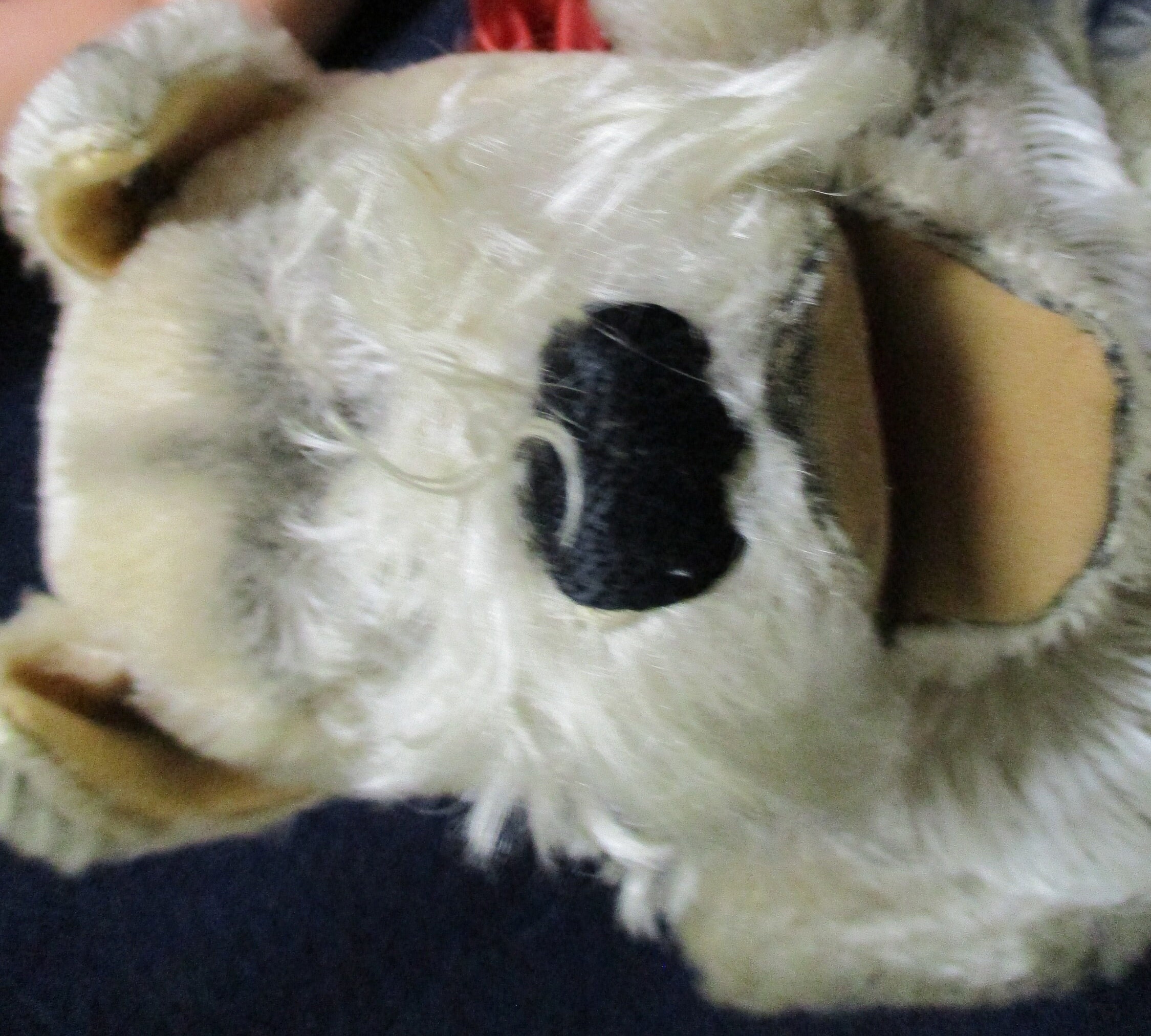 1960's Steiff Hand Puppet Tessie Schnauzer Dog Silver Button Free P&I ...