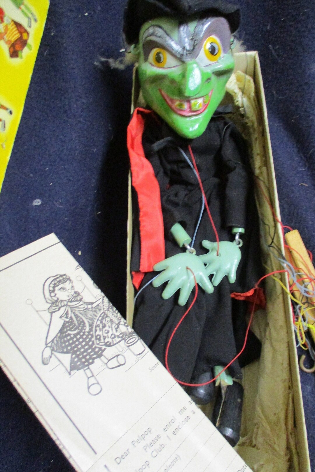 Pelham Witch Marionette Puppet W/box and Instructions Free P&I US ...