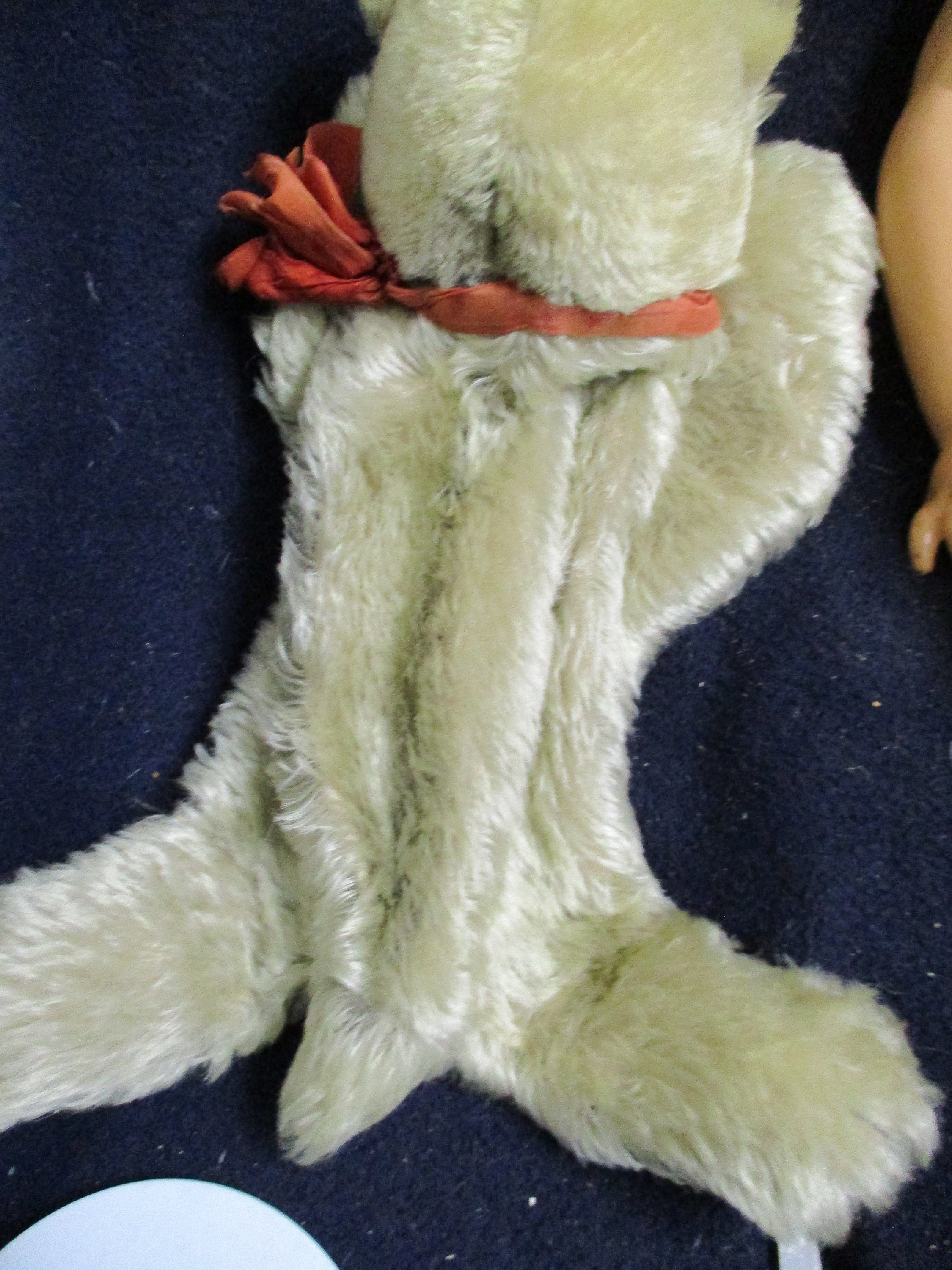 1960's Steiff Hand Puppet Tessie Schnauzer Dog Silver Button Free P&I ...