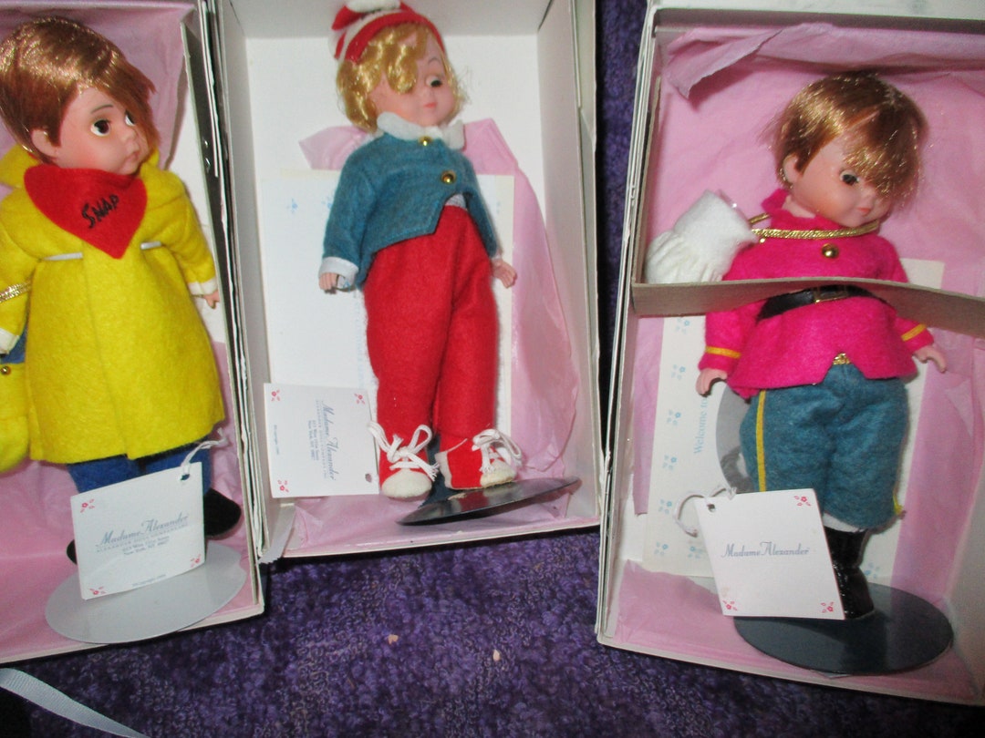 Madame Alexander Kelloggs Snap Crackle Pop Doll W/box and Stands Free P&I US Buyers - Etsy