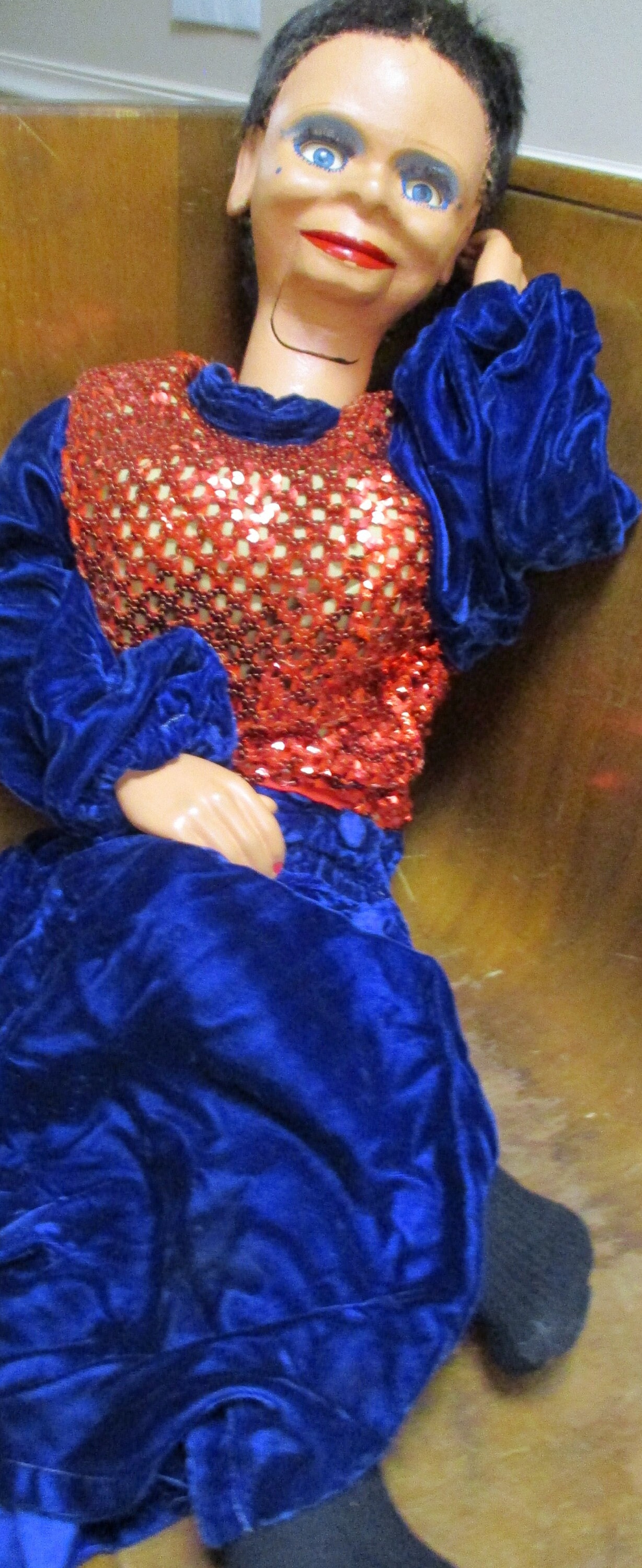 Professional Ventriloquist Dummy Female for Restoration Moving Eyes ...