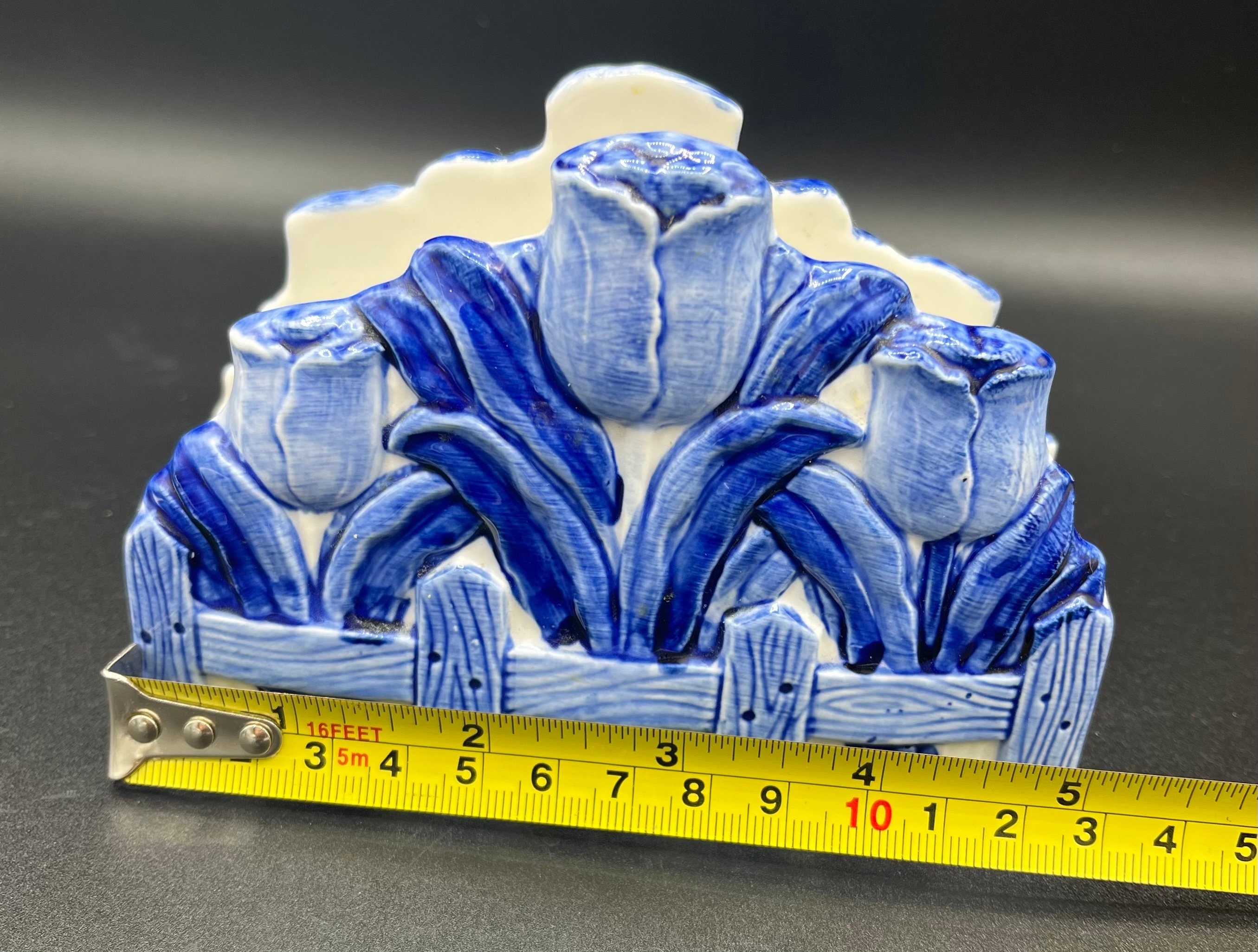 Delft Blue and White Tulip Napkin Holder - Etsy