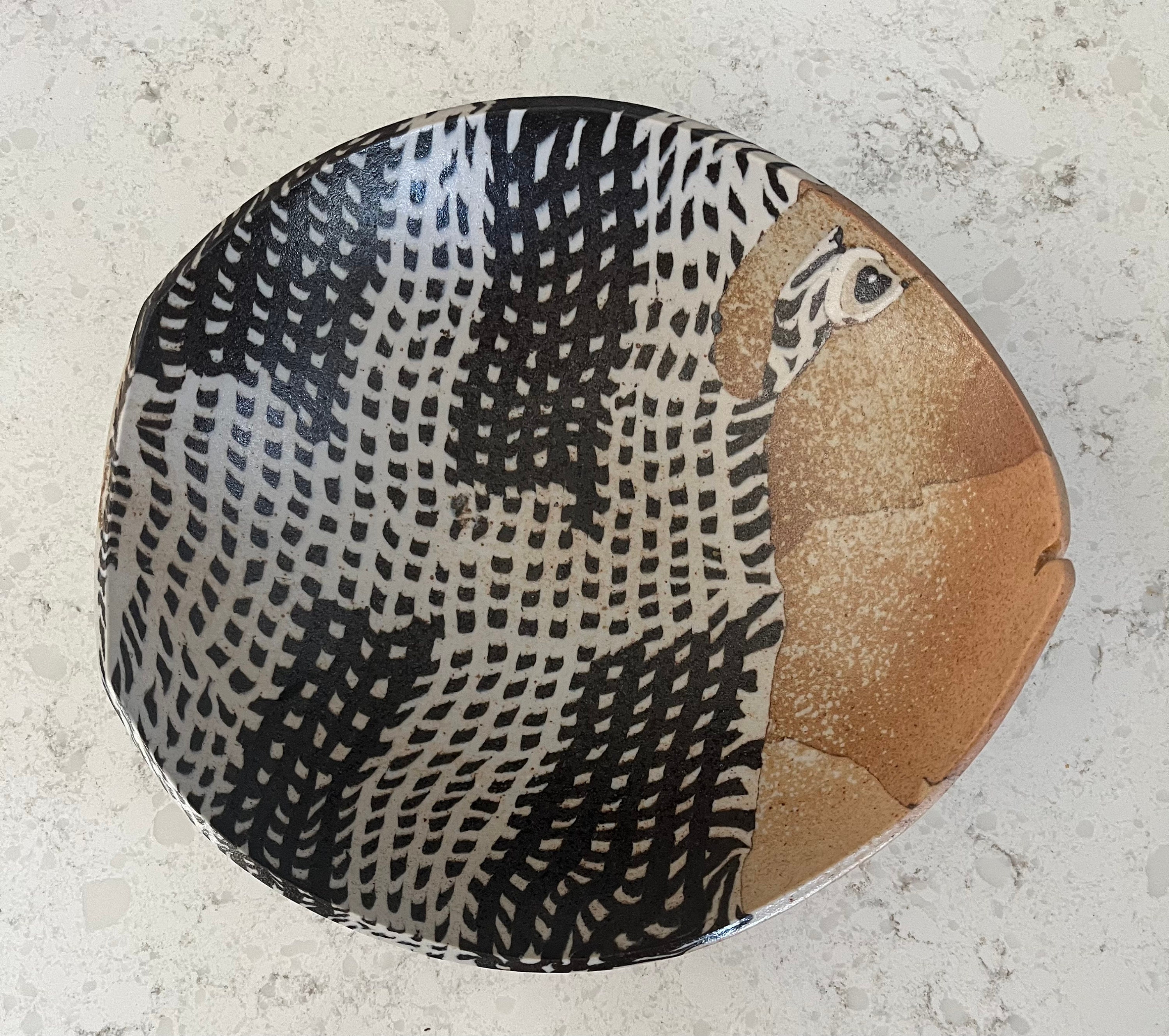 Siegele & Haley Signed Fish Pottery Face Plate - Etsy